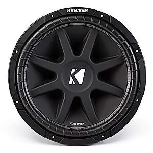 KICKER Comp 15-inch (38cm) Subwoofer, 4-Ohm, RoHS Compliant
