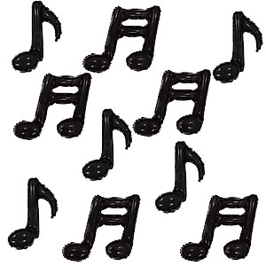 10 Pieces Music Note Foil Mylar Balloons Music Note Aluminum Foil Balloons Music Party Decorations for Music Themed Party Birthday Baby Shower Home Outdoor Party Celebrations