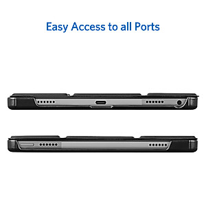 CoBak Lenovo Tab M10 Plus Case 10.6 Inch 2022 3rd Gen, Slim Stand Hard Back Shell Protective Smart Cover Case for Lenovo Tab M10 Plus 10.6" 2022 Release, Black