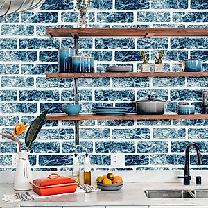 4Pcs Brick Stencils for Painting Walls 17 x10Inch, Reusable Brick Stencil for Concrete Floor Large Brick Patterns Wall Stencil for Home Decor (Brick)