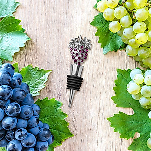 FASHIONCRAFT 1938 Vineyard Collection Wine Bottle Stopper, Bottle Stopper Favor, Gift Favor, Wedding Favor, Party Favor, Pack of 1