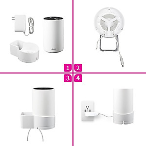 PETIMETI Wall Mount for Deco X68/XE75/XE75 Pro/AXE5300/AXE5400/PX50 Tri-Band WiFi 6 System（2 Pack