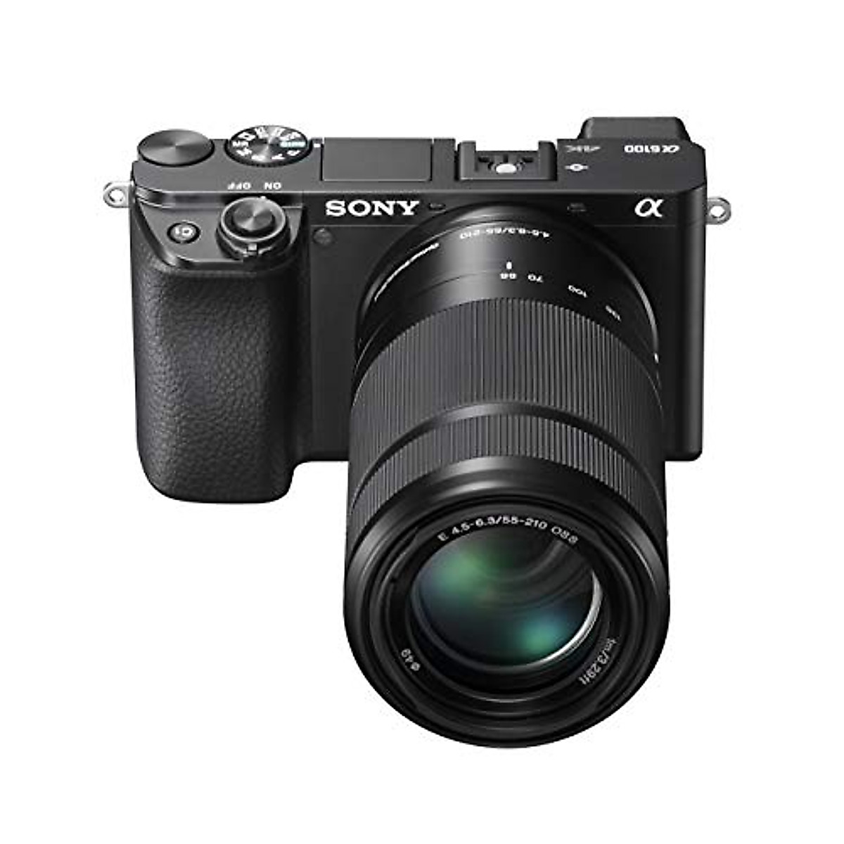 Sony Alpha A6100 Mirrorless Camera with 16-50mm and 55-210mm Zoom Lenses, ILCE6100Y/B, Black