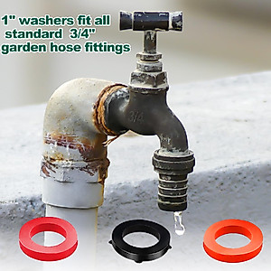 XBVV 32 Size 258 PC Faucet and Plumbing Rubber Washers Assortment Kit for Assorted Garden Hose Valve Spigot Adapter Splitter Outdoor Faucet Bibb Shower Hose Gasket Repair