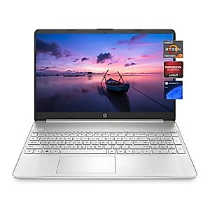 HP 15 Business Laptop, 15.6" HD Display, AMD Ryzen 7 5700U, Windows 11 Pro, 32GB RAM, 1TB SSD, WiFi 6, Bluetooth, Full-Size Keyboard, Thin & Portable, Long Battery Life, Durlyfish