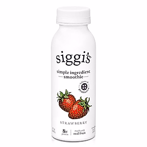 siggi's® Probiotic Drinkable Whole Milk Yogurt, Strawberry, 8 oz. – Single Serving, Only 5 Ingredients