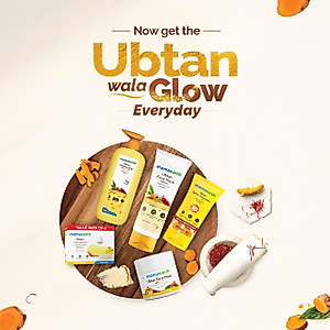 Mamaearth Ubtan De Tan Face Wash | Helps Reduce Tanning & Sun Damage | Gently Cleanses Dirt & Excess Oil | Enriched with Turmeric & Saffron | 3.38 Fl Oz (100ml)