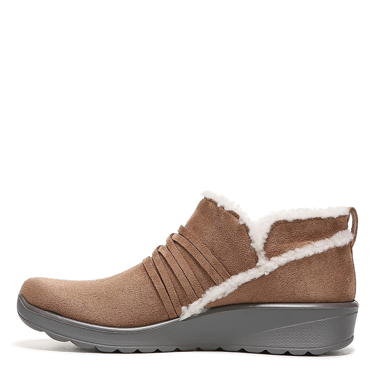 BZees Women's Glide Slip-On Ankle Boot Sneaker, Toffee Brown, 6