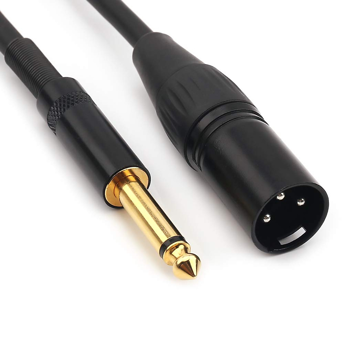 NANYI 6.35mm (1/4 Inch) Male TS Male to XLR Interconnect Audio microphone Cable (XLR-F-1.6FT)