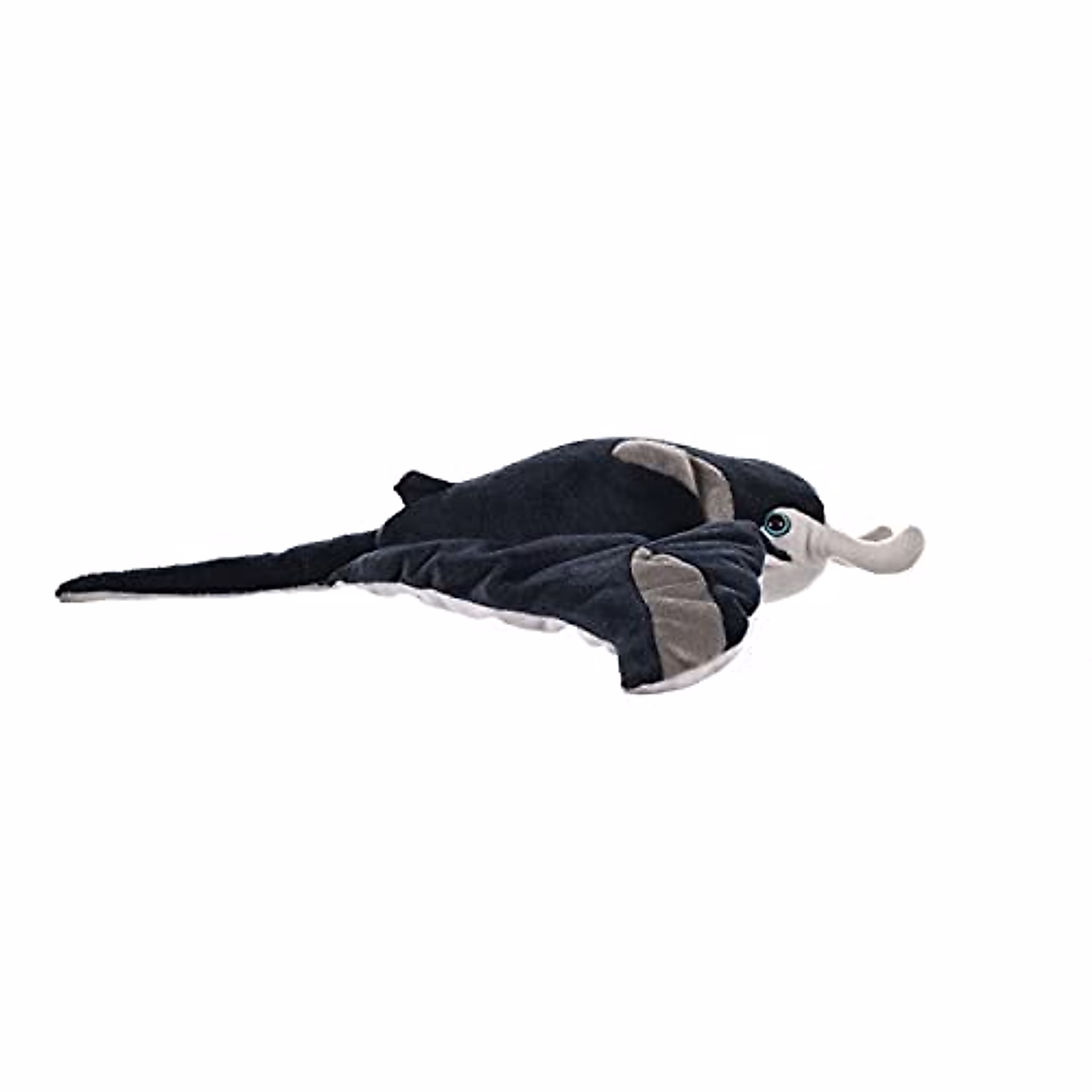 Wild Republic Manta Ray Cuddlekins, Stuffed Animal, 12 inches, Gift for Kids, Plush Toy, Fill is Spun Recycled Water Bottles (22475)