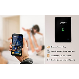 SunTouch ConnectPlus Programmable, Smart Thermostat for Electric Floor Heating with Home Automation