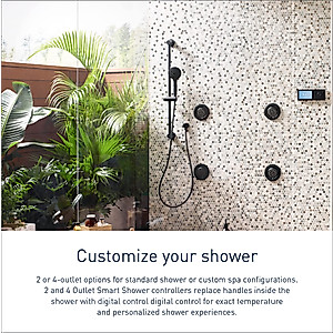 Moen 179573 Bathroom Shower U by Moen Digital Shower Backup Battery Kit with Moen S3102 Bathroom Shower U by Moen Digital Shower Valve 2-Outlet