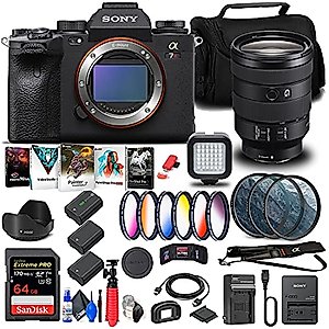 Sony Alpha a7R IIIA Mirrorless Digital Camera (Body Only) (ILCE7RM3A/B) + Sony FE 24-105mm f/4 Lens + 64GB Memory Card + Corel Photo Software + Case + 2 x NP-FZ100 Compatible Battery + More (Renewed)