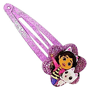 Gabby's Dollhouse Kids Hair Clips for Girls Snap Clips 8 Pack Multi Color Ages 3+