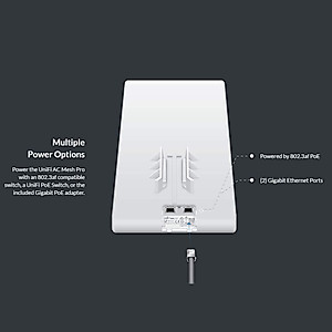 UniFi Mesh AC Pro UAP-AC-M-PRO-US 802.11AC 3x3 MIMO Outdoor Wi-Fi Access Point Wide-Area Dual-Band AP