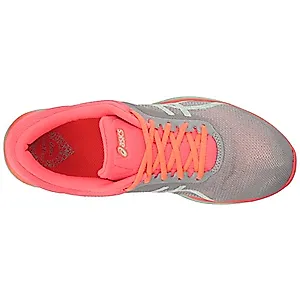 ASICS Women's Fuzex Rush Running Shoe, Mid Grey/Bay/Flash Coral, 6.5 M US