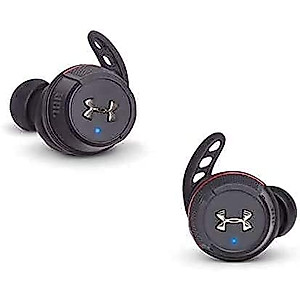 JBL UA True Wireless Flash Sport in-Ear Headphones On-The-Go Bundle with Deluxe CCI Premium Case (Black) (Renewed)