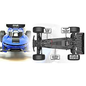 Redcat Racing Piranha-TR-10 Piranha Tr10 Truggy, Blue