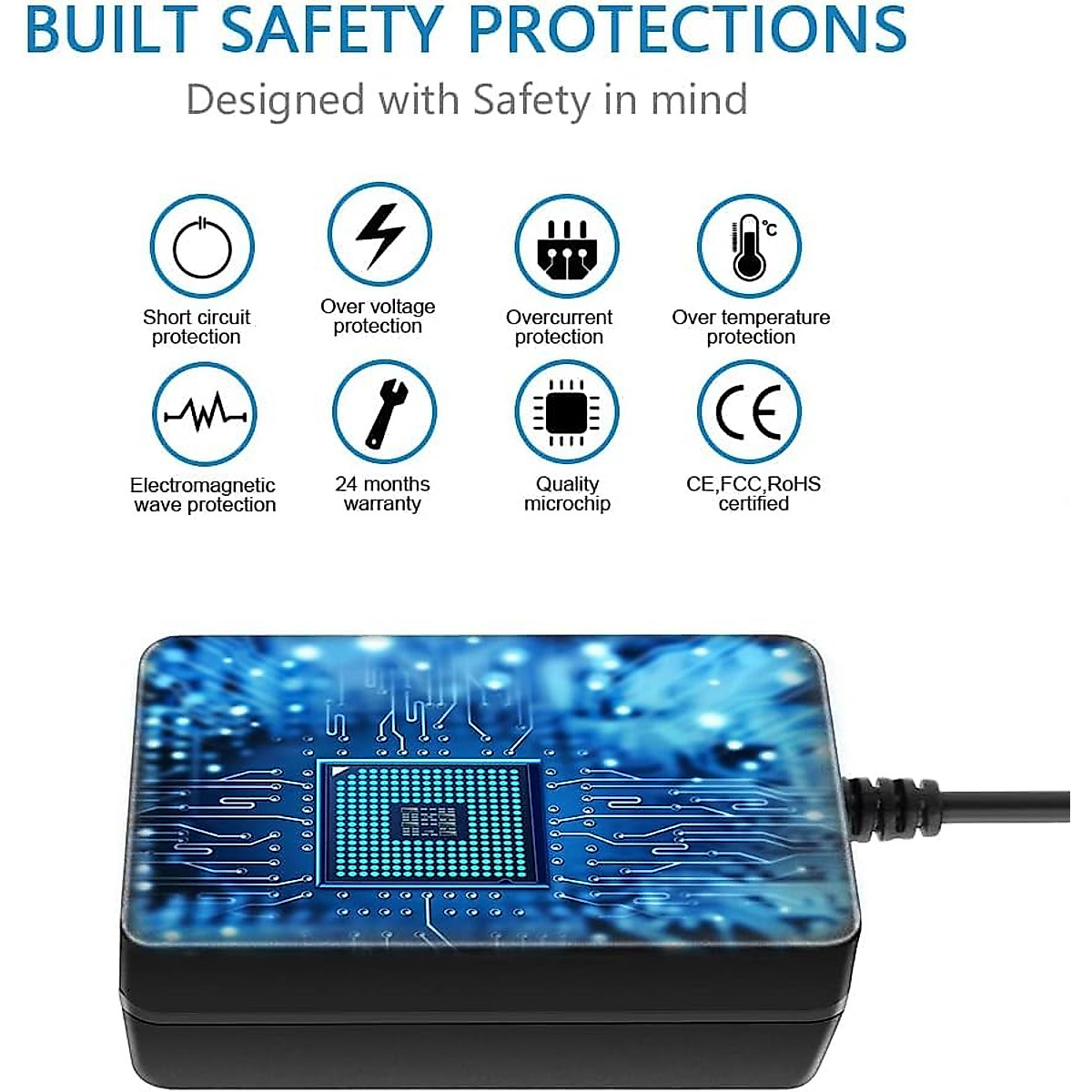 Nuxkst AC Adapter for Neuton Model EM 5.1 Cordless Electric Lawn Mower EM51 DC Charger