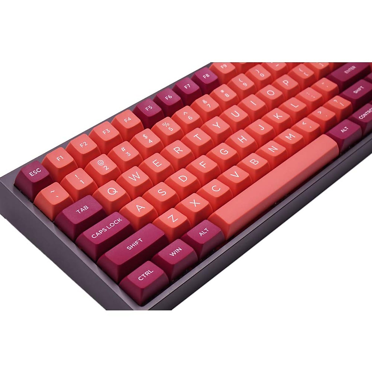 ONECAP Orange 166 Keys OSA PBT Double Shot Keycap for Cherry MX Switch keycaps for Wired USB Mechanical Gaming Keyboard