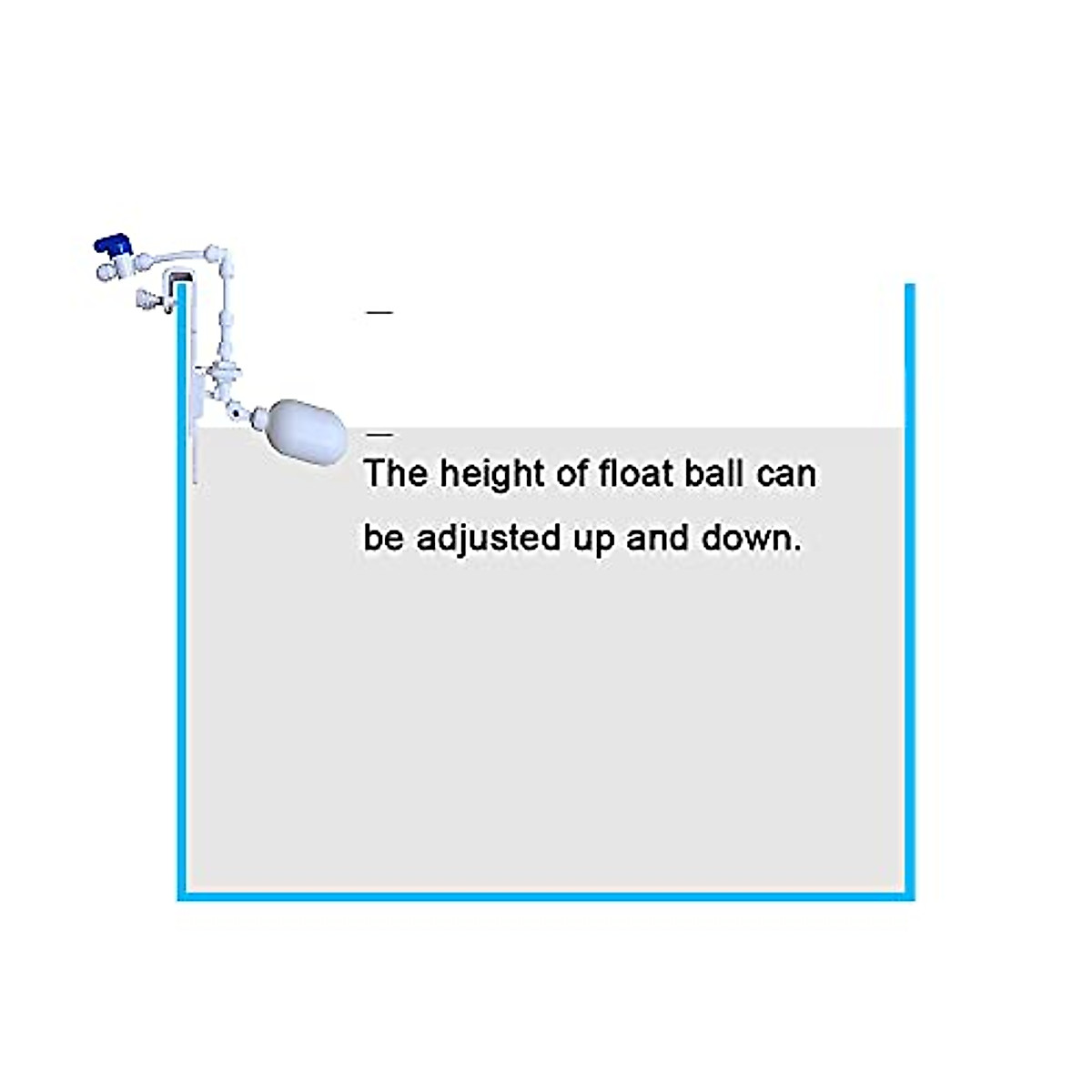 Malida Auto Water Filler Power Free Water Level Controller Auto-top-Off Automatic Marine Aquarium Water Changer with Float Valve, Vacuum Water Flow Regulator and Controller Perfect for Adding Water.