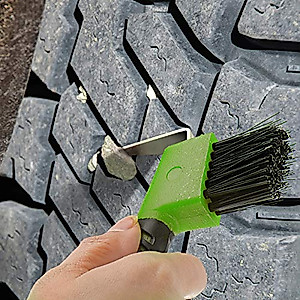 Horse Hoof Pick Brush with Soft Touch Rubber Handle (NEON GREEN)