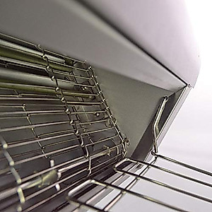 Commercial Conveyor Toaster, 300PCS/Hour 2200W 110V Bulit with Heavy Duty Stainless Steel Toaster for Restaurant Equipment For Bread Bagel Breakfast Food