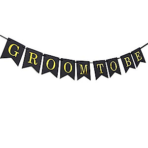 Groom To Be Swallowtail Banner, Bachelor Party Decoration, Marriage Engagement, Hen Night, Future Groom Bunting, Wedding Party Supplies Black