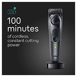 Braun All-in-One Style Kit Series 5 5480, 8-in-1 Trimmer for Men with Beard Trimmer, Body Trimmer for Manscaping, Hair Clippers & More, Ultra-Sharp Blade, 40 Length Settings, Waterproof