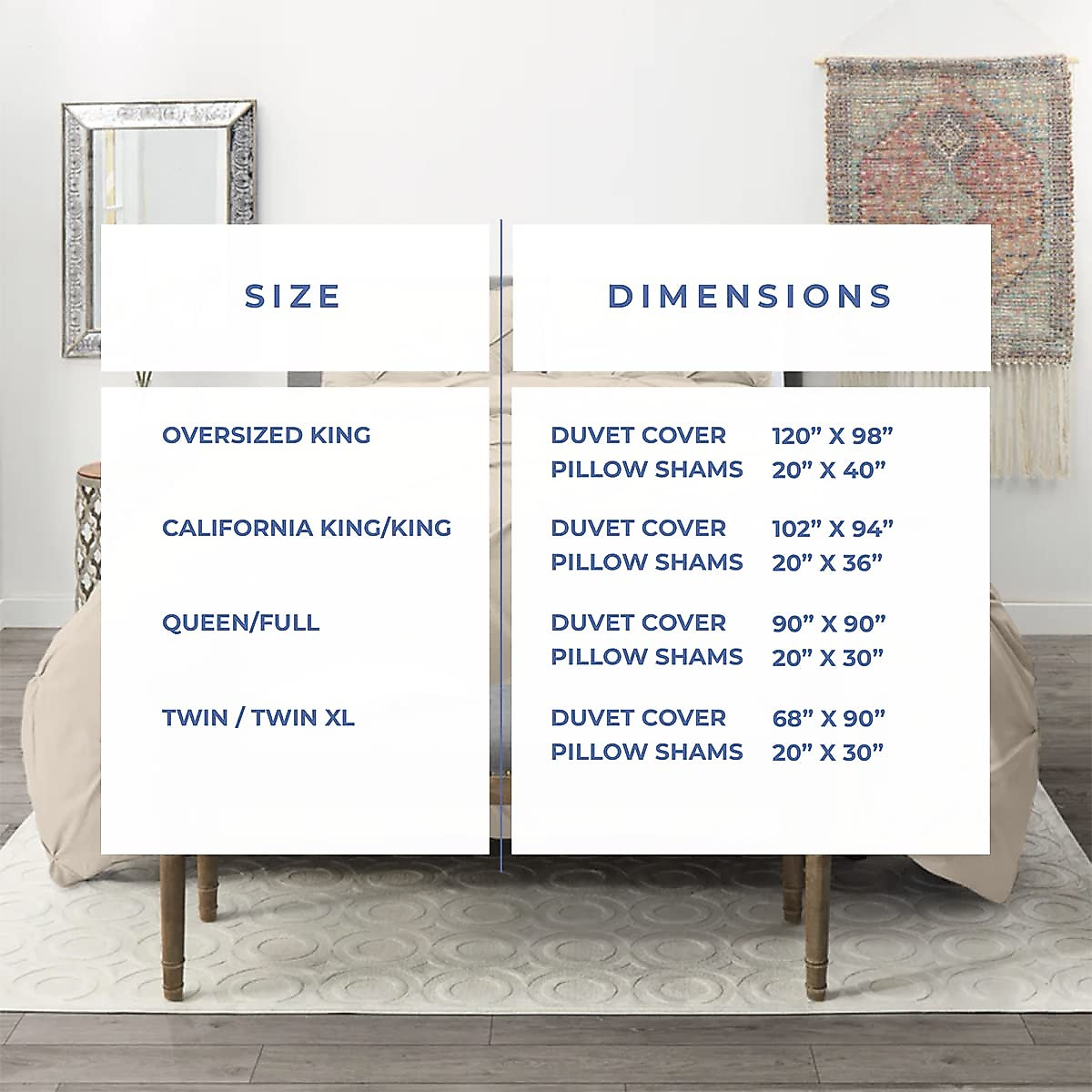 Kotton Culture 600 Thread Count Pinch Pleated 3 Piece Duvet Cover Set 100% Egyptian Cotton Breathable All Season Comforter Cover with Zipper Closure & Corner Ties (Cream, Oversized King)