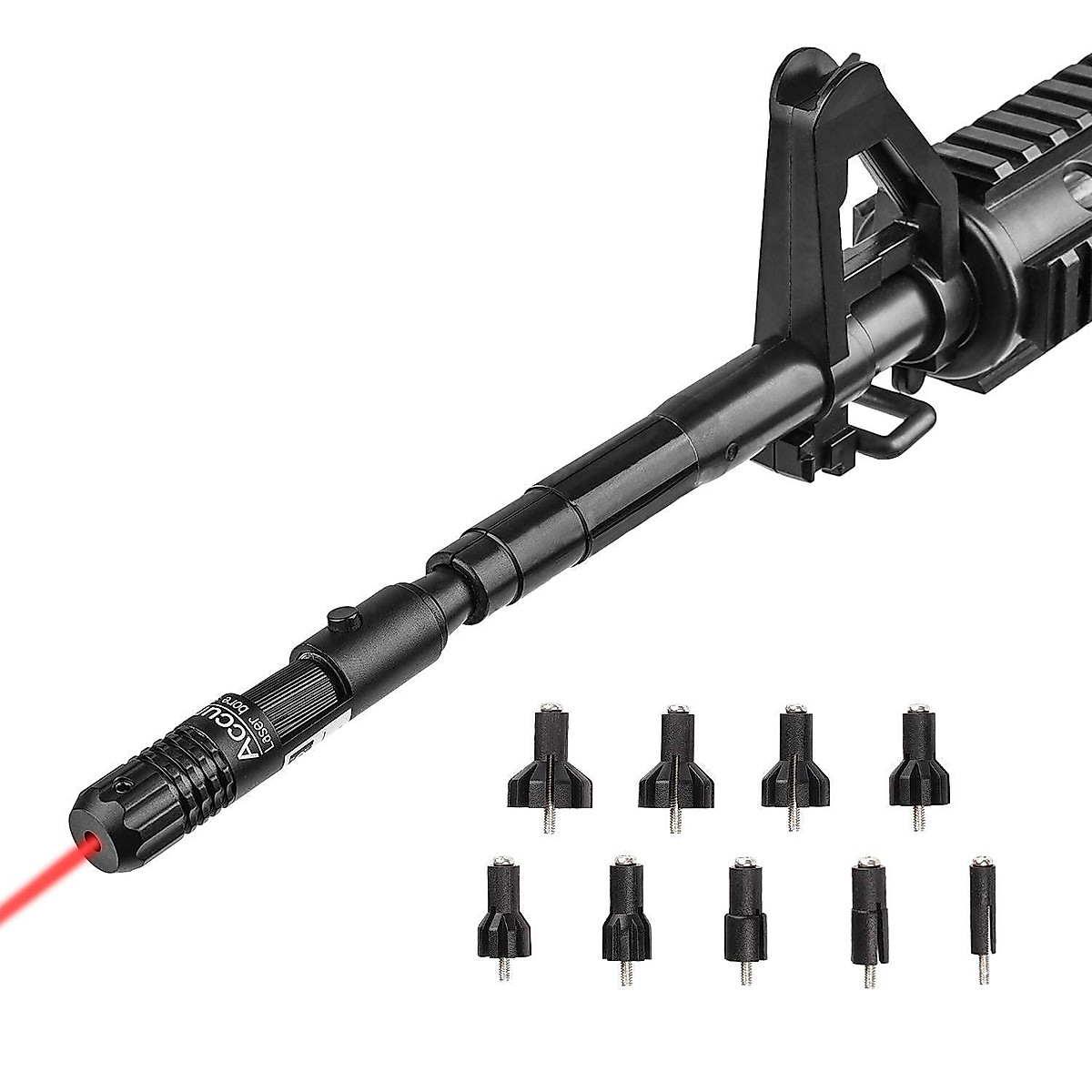 EZshoot BoreSighter for 0.177 to 0.54 Caliber and Red Dot Laser Sight Tactical 20mm Standard Picatinny Weaver Rail for Pistol Handgun Gun Rifle