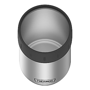 THERMOS Stainless Steel Beverage Can Insulator for 12 Ounce Can, Stainless Steel