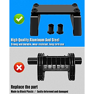Metal Drive Toggle Bracket Fit for All La-Z-Boy Lazyboy Power Recliners Parts, Metal Motor End Clevis Mount Toggle with 2Pcs Plastic Split Bushings, Black