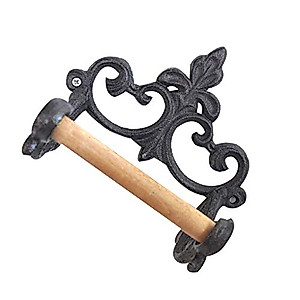 -Shelf Balcony Bathroom Towel Rack,Bathroom Hand Towel Vintage House Towel Toilet Paper Holder Iron Towel Rack,Sweat Towel Holder/2#/13.6 * 15.5 * 8.5Cm