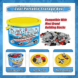 WishaLife City War Military Battleship Toy Building Blocks Set, with Army Truck Toys, Car Toys, Boat Toy, Airplane Toy, Helicopter Toy, WW2 Construction Toys Gift for Kids Boys Girls Aged 6 Plus