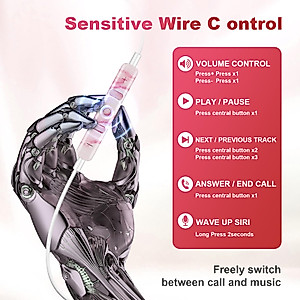 XNMOA Wired Earbuds for iPhone 14/14 Pro/ 14 Plus / 14 Pro max,Earbuds Headphones Compatible with iPhone 14/14 Pro/ 14 Plus / 14 Pro max,Pink