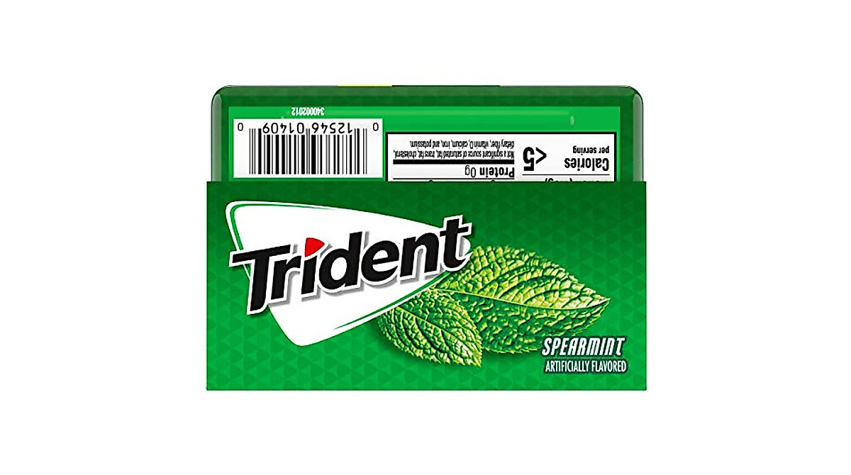 Trident Spearmint Sugar Free Gum - Freshen Breath on the Go