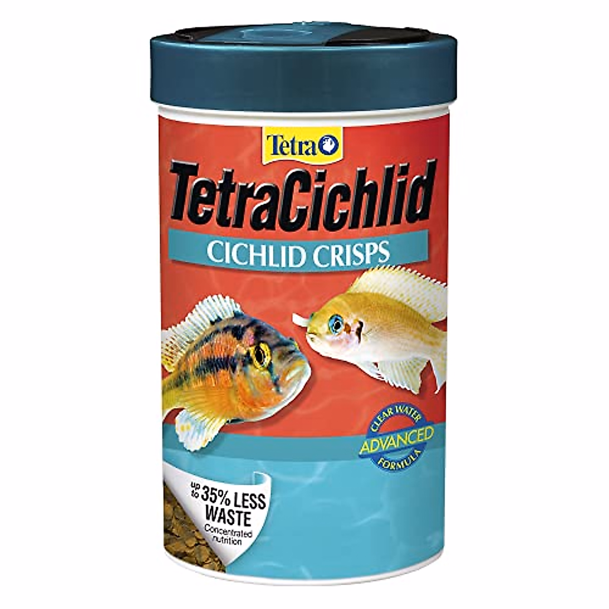 TetraCichlid Cichlid Crisps 8.82 Ounces, Fish Food, Clear Water Advanced Formula