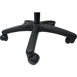 Office Star DC Series Adjustable Drafting Chair with Foot Ring and Sculptured Foam Seat, Icon Black Fabric