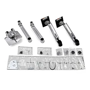 Ergotron – LX Dual Monitor Arm, VESA Desk Mount – for 2 Monitors Up to 27 Inches, 7 to 20 lbs Each – Polished Aluminum