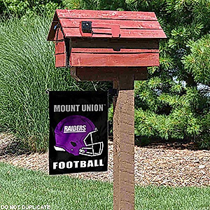Mount Union Raiders Football Helmet Garden Flag