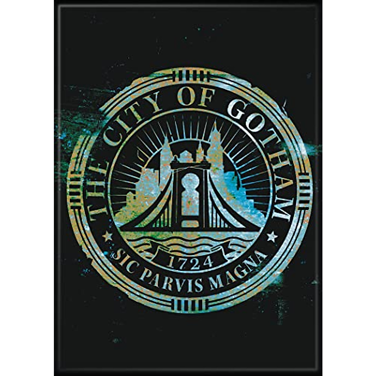 Ata-Boy The Batman City of Gotham (We Don't Have)  2.5" x 3.5" Magnet for Refrigerators and Lockers