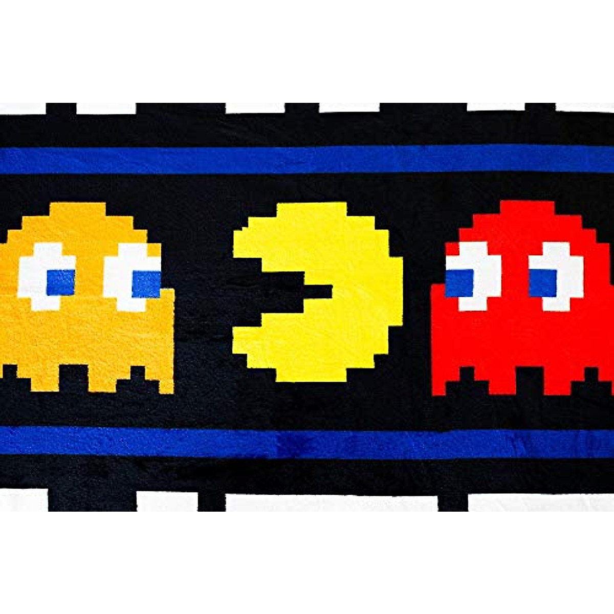 JUST FUNKY Pac-Man Game Over Throw Blanket | 45 x 60 Inch Soft Fleece Blanket