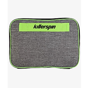 Killerspin Optima Ping Pong Paddle Carry Case| Padded Table Tennis Racket Cover| Reinforced Padded Polyester Bag for 2 Ping Pong Bats| Side Accessory Pocket for 8Ó Tablets| Protective Zipper Enclosure