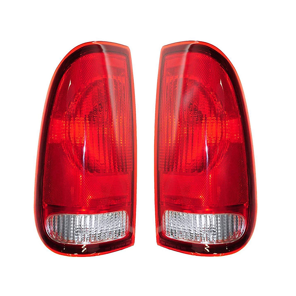 EPIC LIGHTING AMOE Replacement Rear Brake Tail Lights Assembly Compatible with Ford 97-03 F-150 Styleside 97-99 F-250 Light Duty 99-07 Super Duty [ FO2800117 F85Z13405CA FO2801117 F85Z13404CA ] Pair