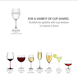 MorNon 2 Pack Wine Glass Rack - 4 Rows Under Cabinet Stemware Wine Glass Holder Glasses Storage Hanger Metal Organizer for Bar Kitchen Black