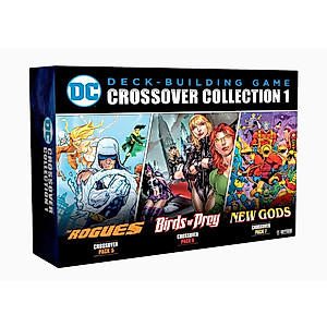 Cryptozoic Entertainment: DC Deck-Building Game: Crossover Collection 1 Expansion- Deck Building Card Game, Ages 14+ Multi