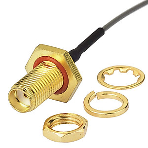 Superbat 3" U.fl/IPEX Cable Mini PCI to SMA Female Low Loss Coaxial Cable for Wireless Routers Mini PCIe Cards Network Extension Bulkhead Pigtail PCI WiFi WAN Repeater Low Loss Coaxial Cable 2-Pack