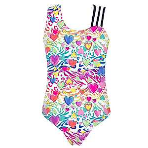 Manyakai Kids Girls Sleeveless Gymnatics Leotards Ballet Dance Unitard 2 Piece Bodysuit Top and Leggings Set Rose 8 Years