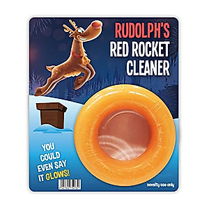GearsOut Rudolph’s Red Rocket Cleaner - Christmas Novelty Soap for Men Holiday Bath Gift for Husband Yellow Ring Soap Wash for Guys Xmas Humor Light Scent